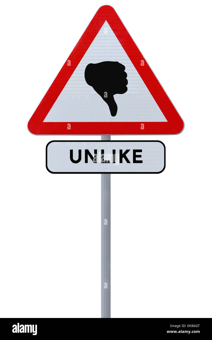 Unlike Road Sign Stock Photo - Alamy
