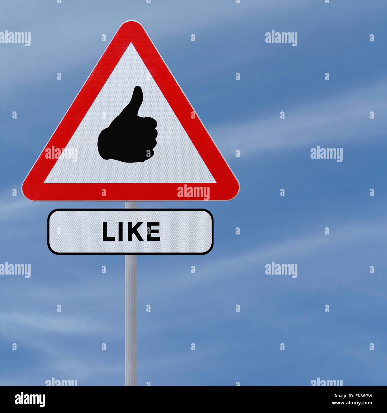 Like Road Sign Stock Photo - Alamy