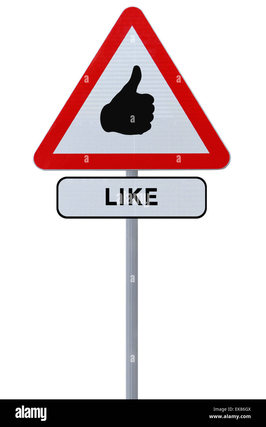 Like Road Sign Stock Photo - Alamy