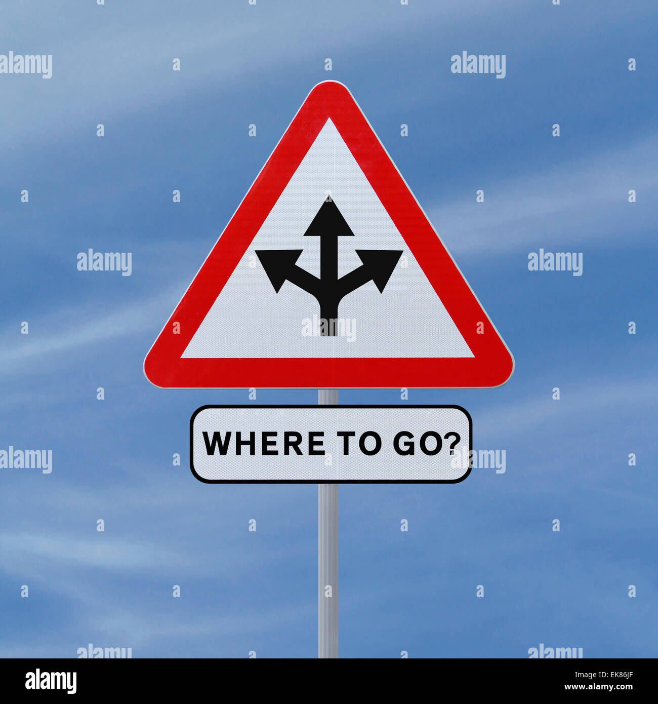 Where To Go Stock Photo - Alamy