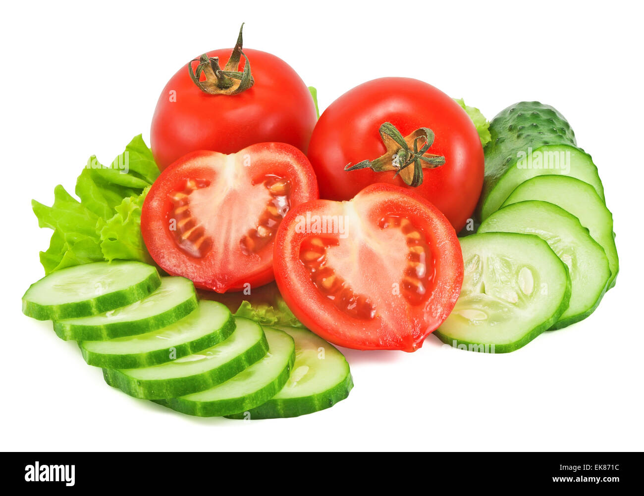 Tomatoes growing garden Cut Out Stock Images & Pictures - Alamy