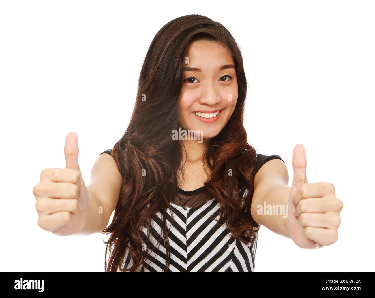 Two Thumbs Up Stock Photo - Alamy
