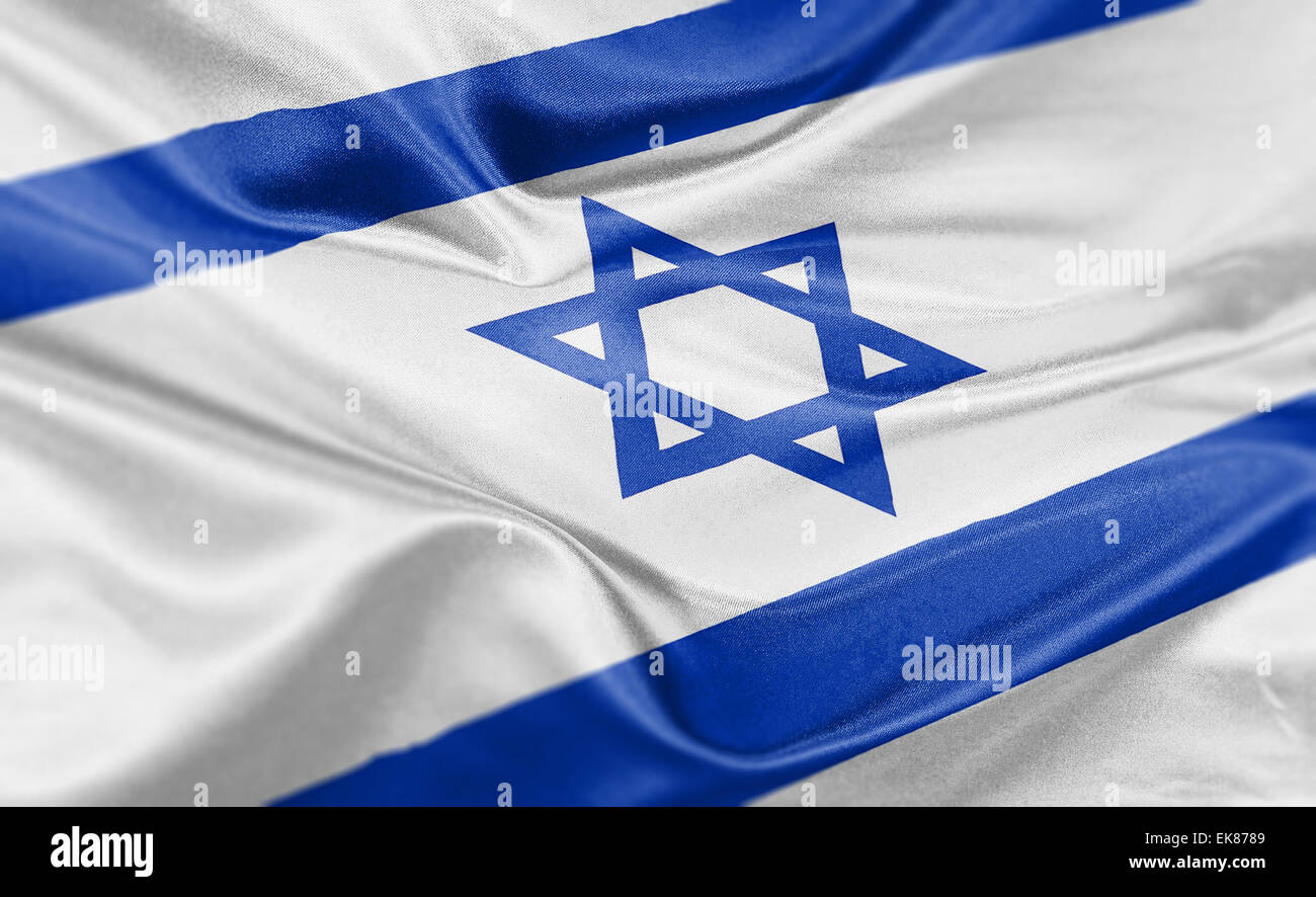 High resolution render of Israel's national flag Stock Photo - Alamy