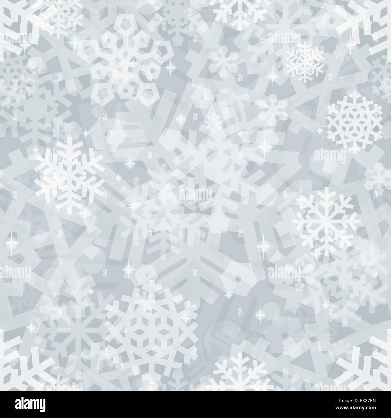 shiny light snowflakes seamless pattern Stock Photo - Alamy