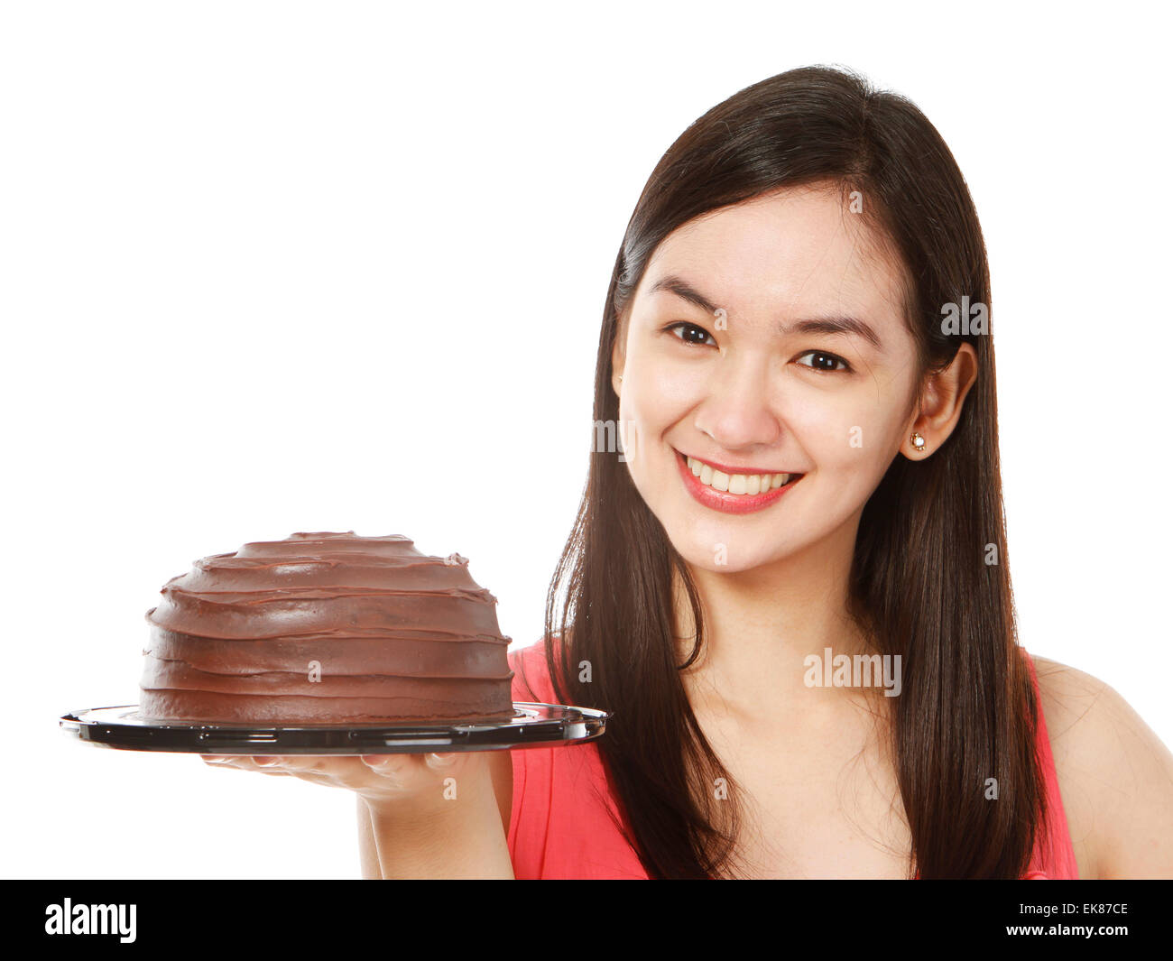 Yummy Chocolate Cake Stock Photo - Alamy