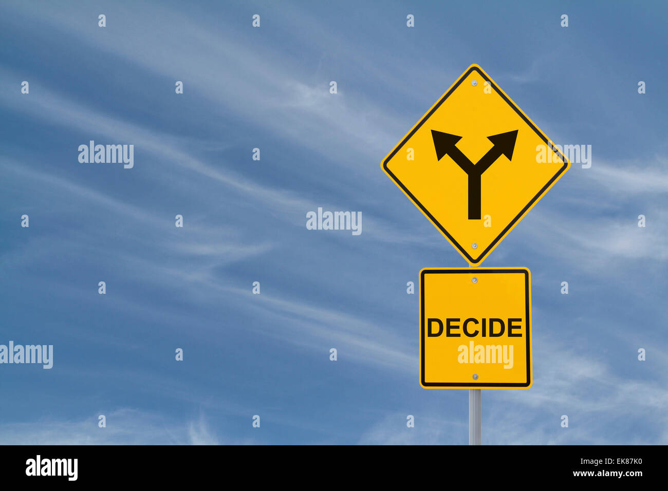 Make a Decision Stock Photo - Alamy