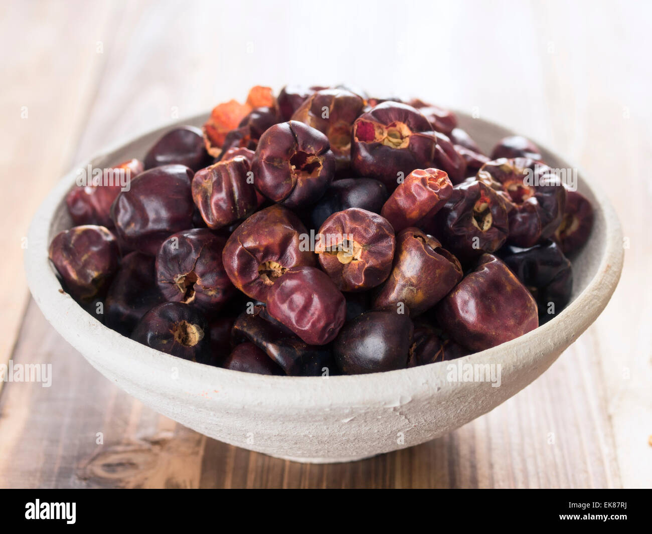 dried round red chilies Stock Photo - Alamy