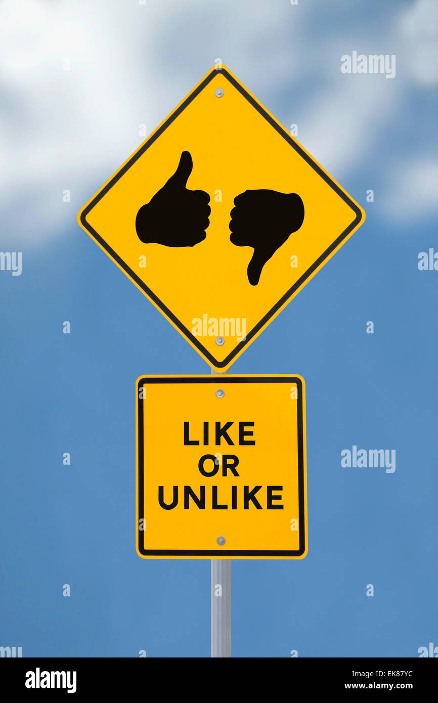 Like or Unlike Stock Photo - Alamy