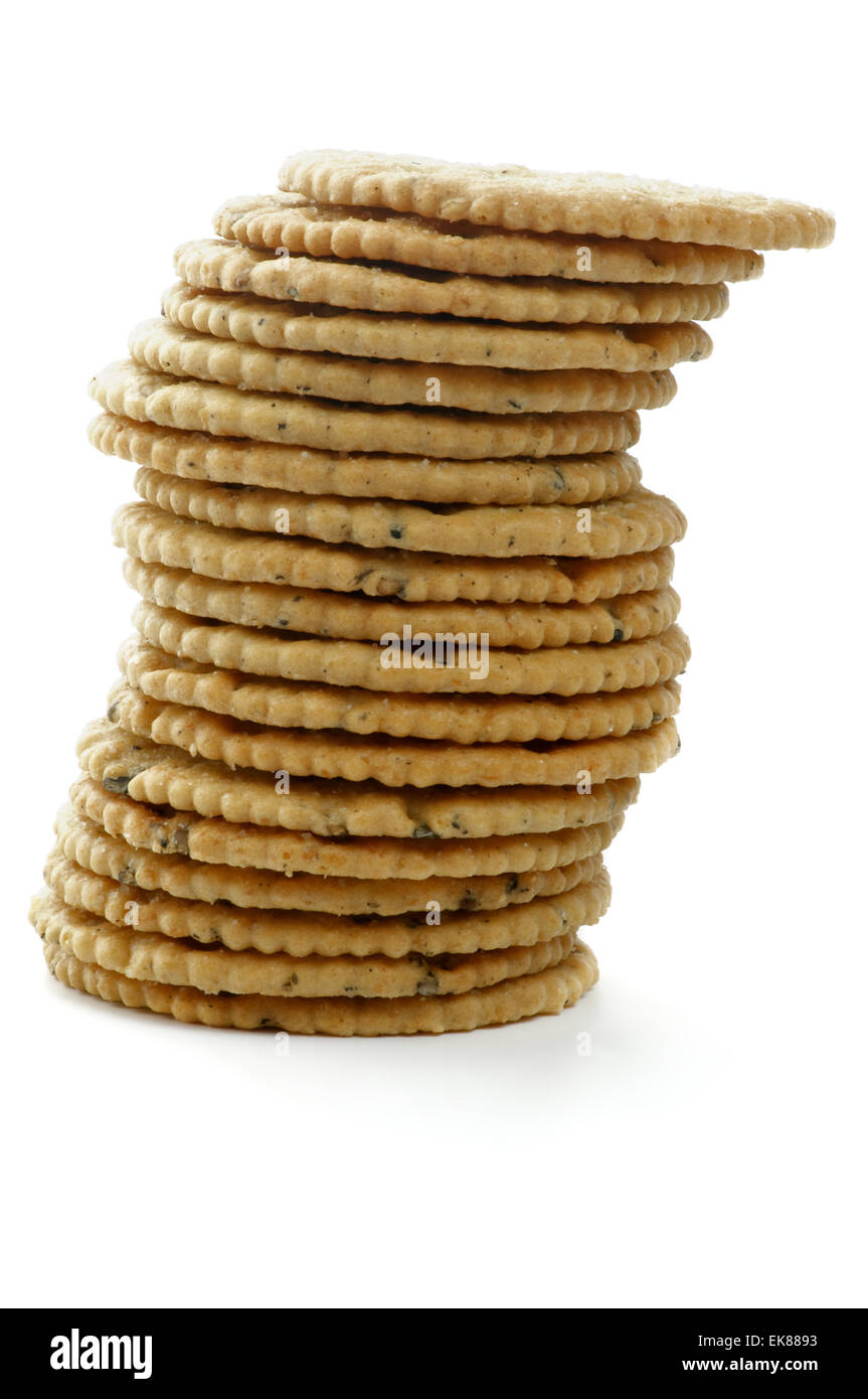 Stack of Dry Biscuits Stock Photo - Alamy
