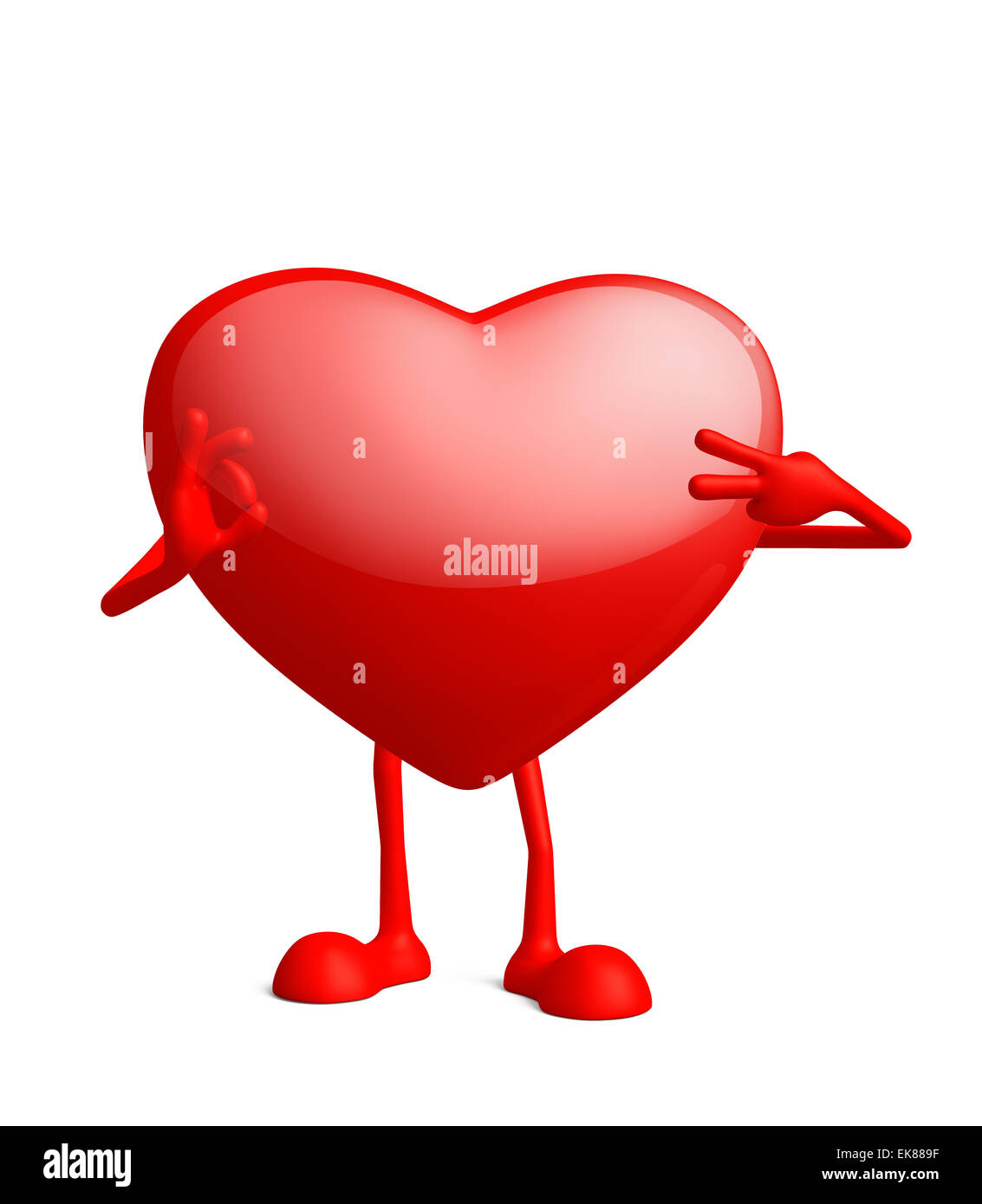 Cartoon character heart shape best Cut Out Stock Images & Pictures - Alamy