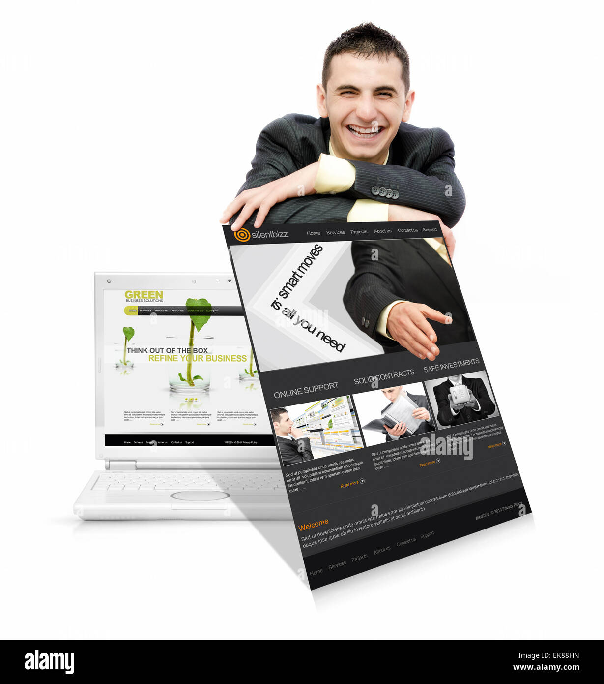 Looking job online Cut Out Stock Images & Pictures - Alamy