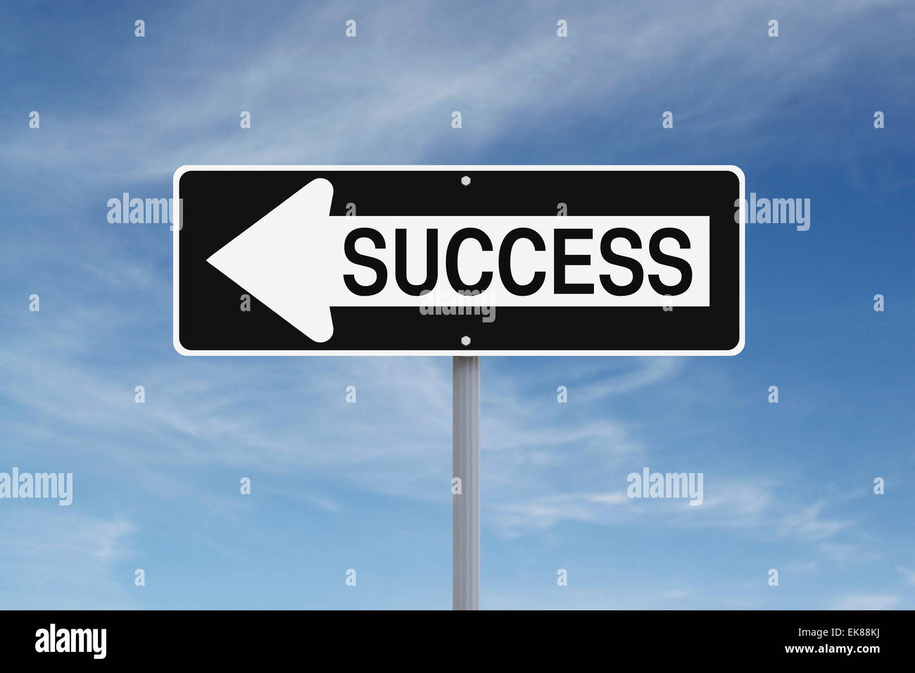 Success This Way Stock Photo - Alamy