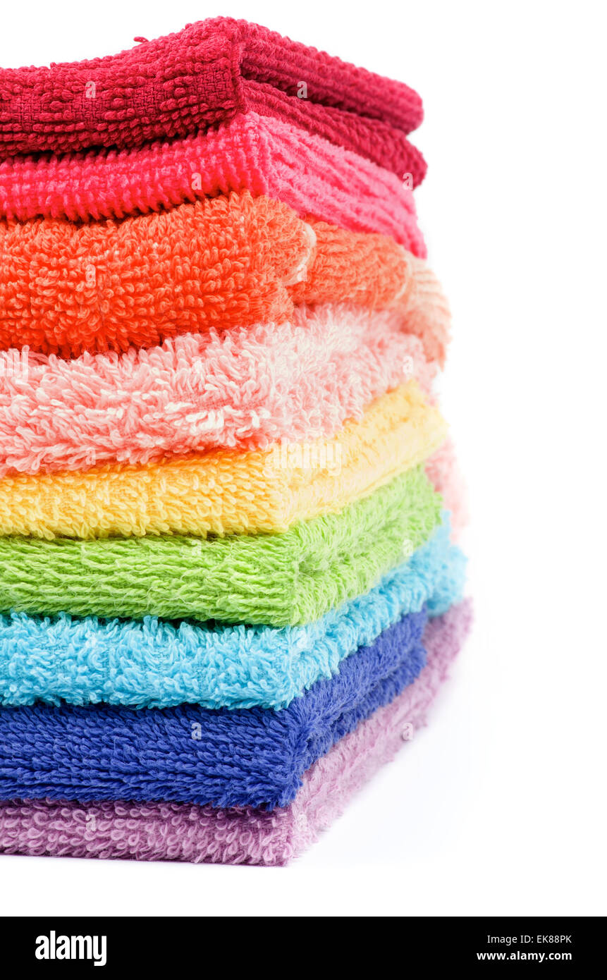 Rainbow Colored Towels Stock Photo - Alamy