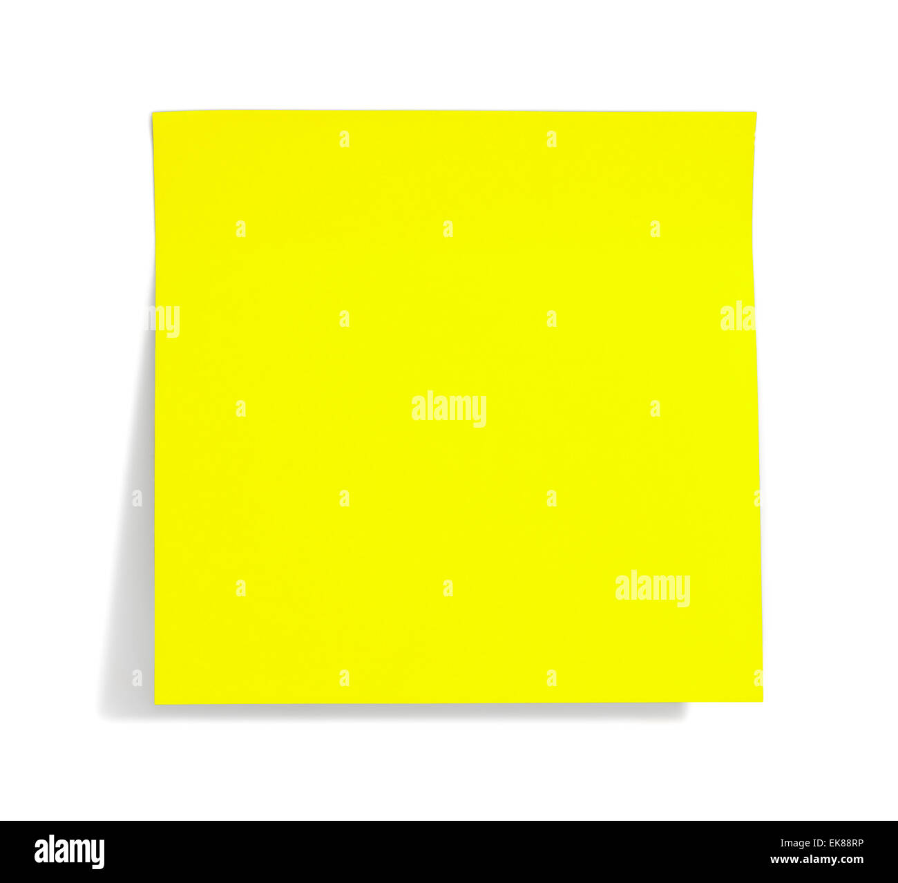 green sticky note with shade on white Stock Photo - Alamy