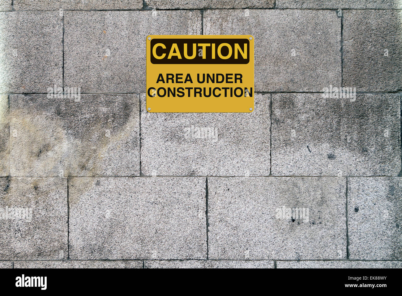 Area Under Construction Stock Photo - Alamy