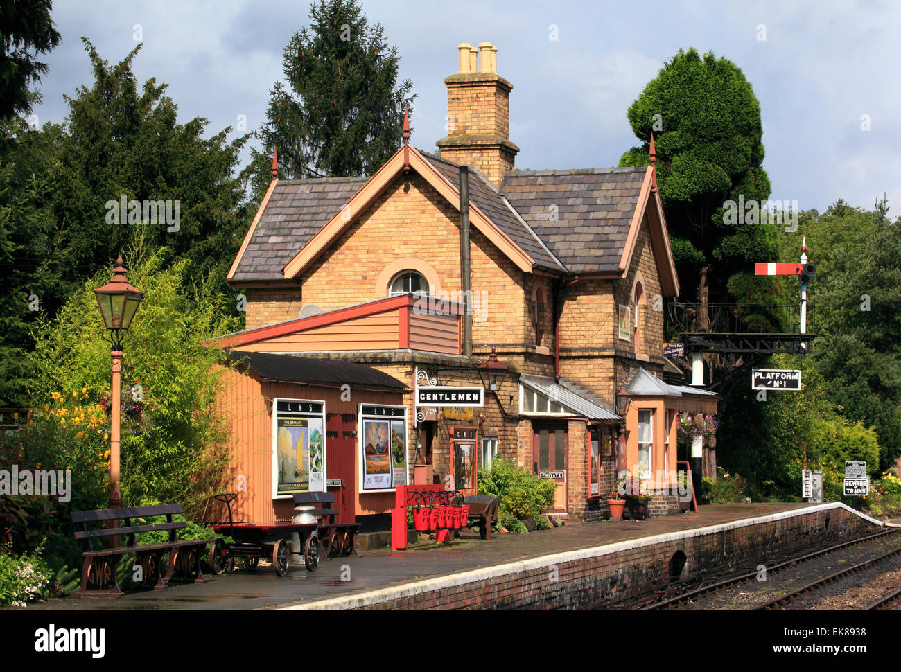 Hampton Loade Railway Station, a preserved working building on the ...