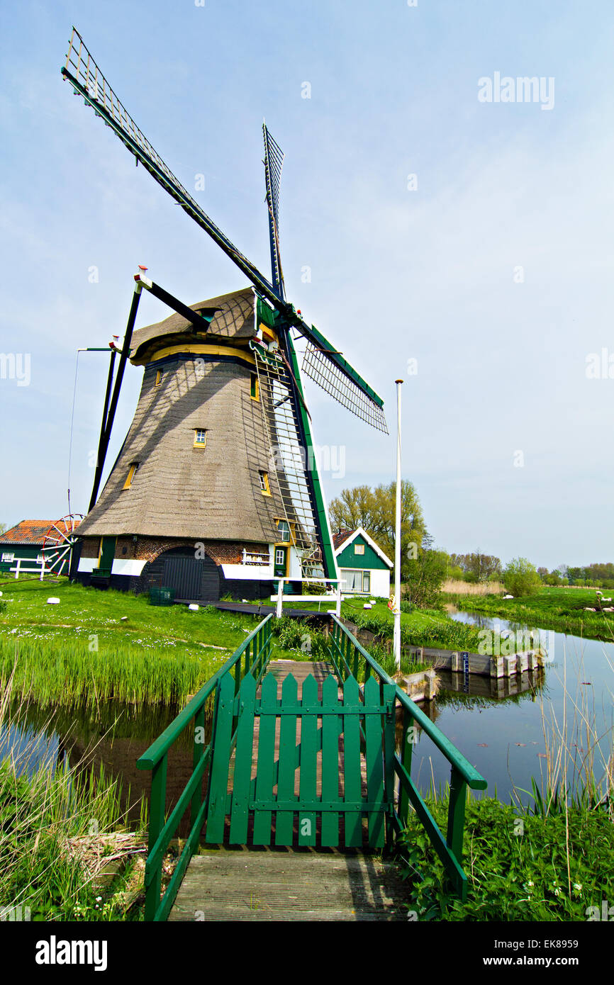 Windmills in holland Stock Photo - Alamy