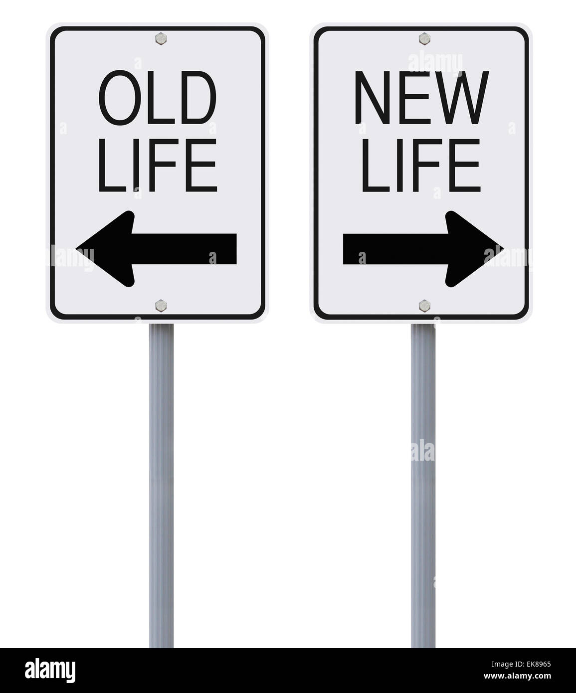 New and old signs Cut Out Stock Images & Pictures - Alamy