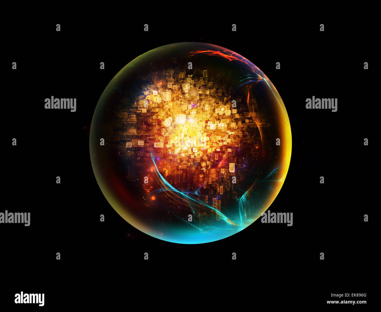 Layers of Fractal Sphere Stock Photo - Alamy