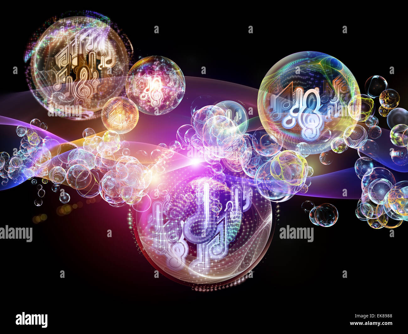 Stream of Music Stock Photo - Alamy
