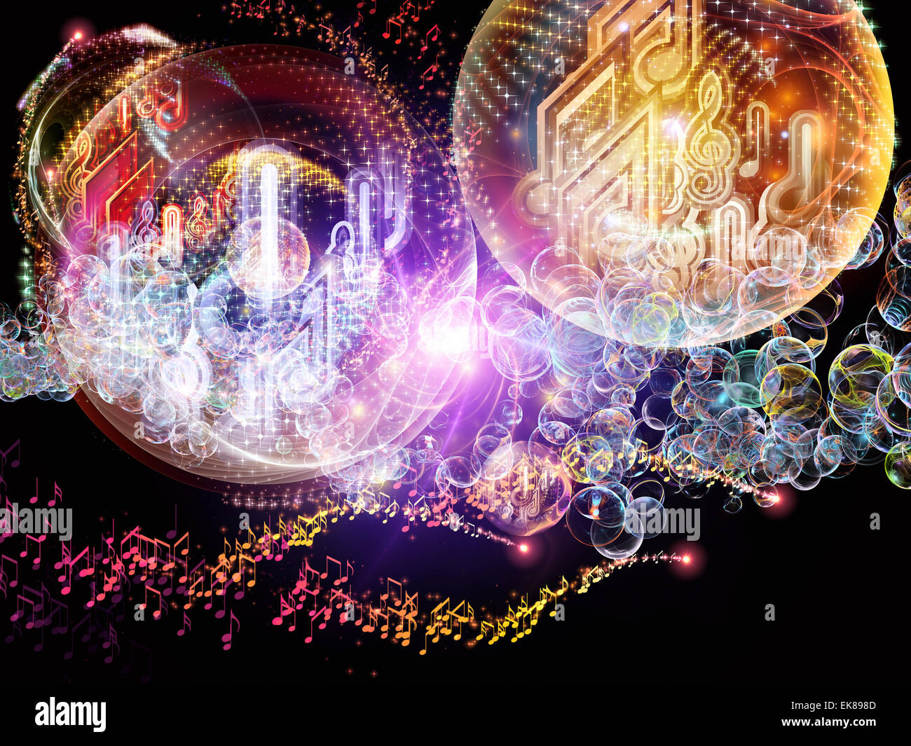 Digital Life of Music Stock Photo - Alamy