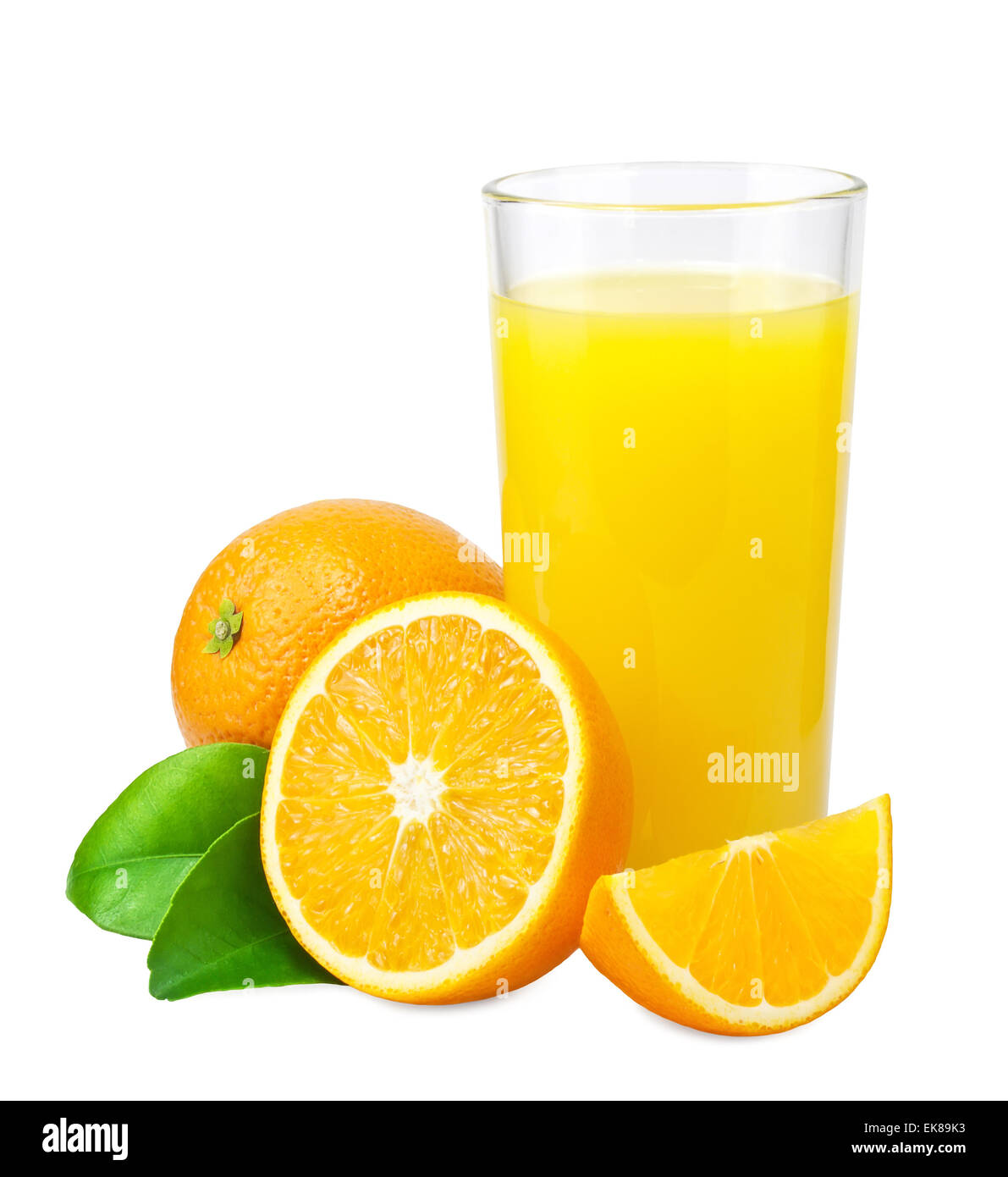 Glass half full juice Cut Out Stock Images & Pictures - Alamy