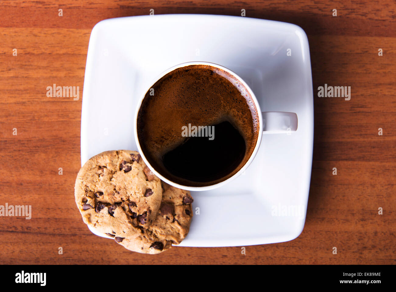 Coffee with cookie Stock Photo - Alamy