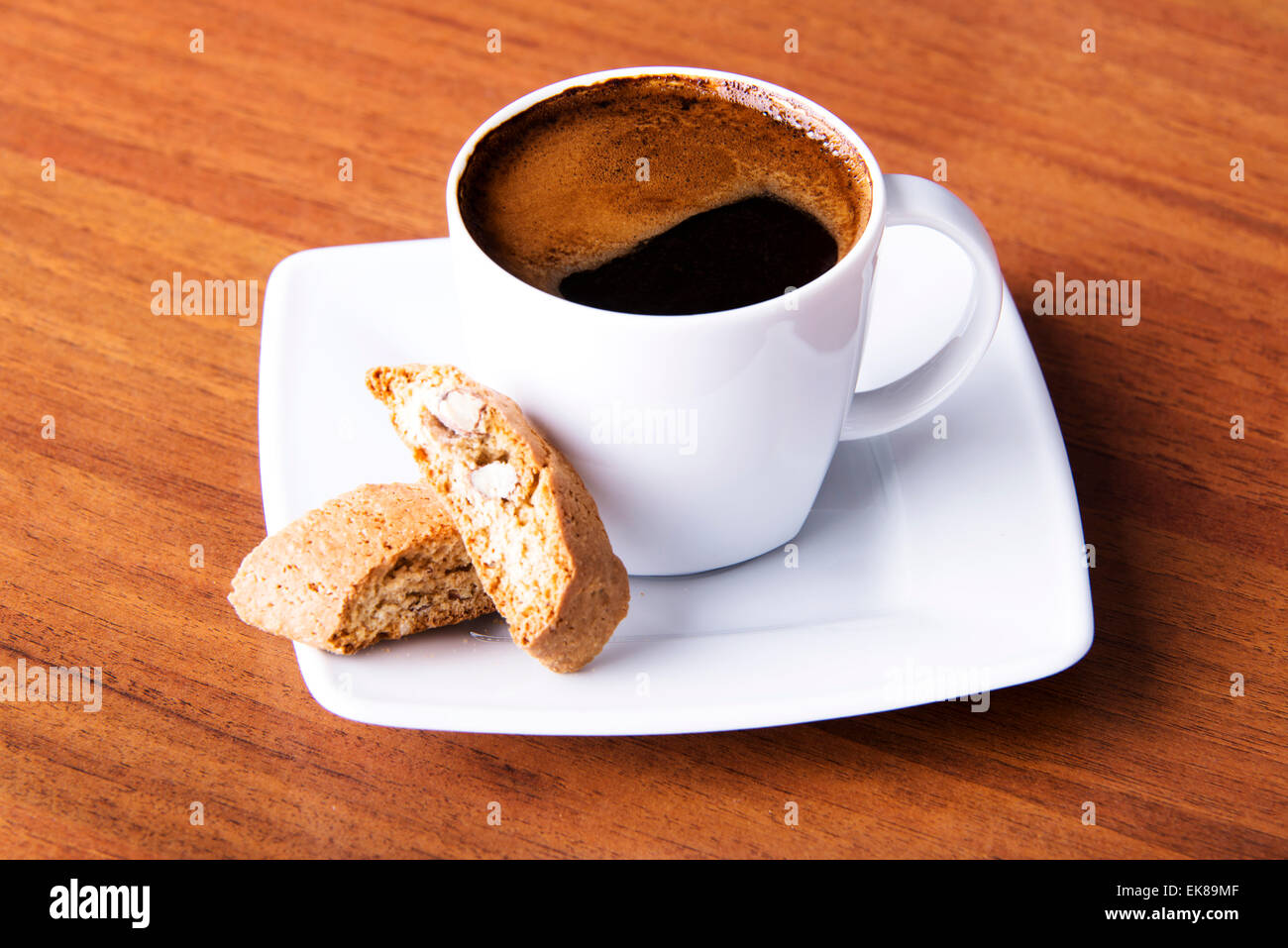 Coffee with cookie Stock Photo - Alamy