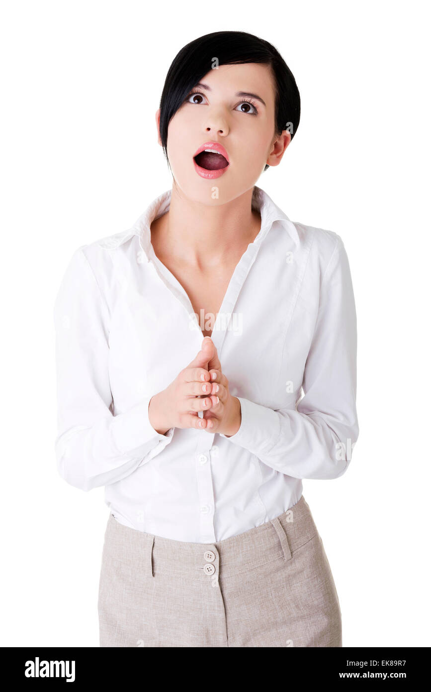 Women shocked its so big hi-res stock photography and images - Alamy