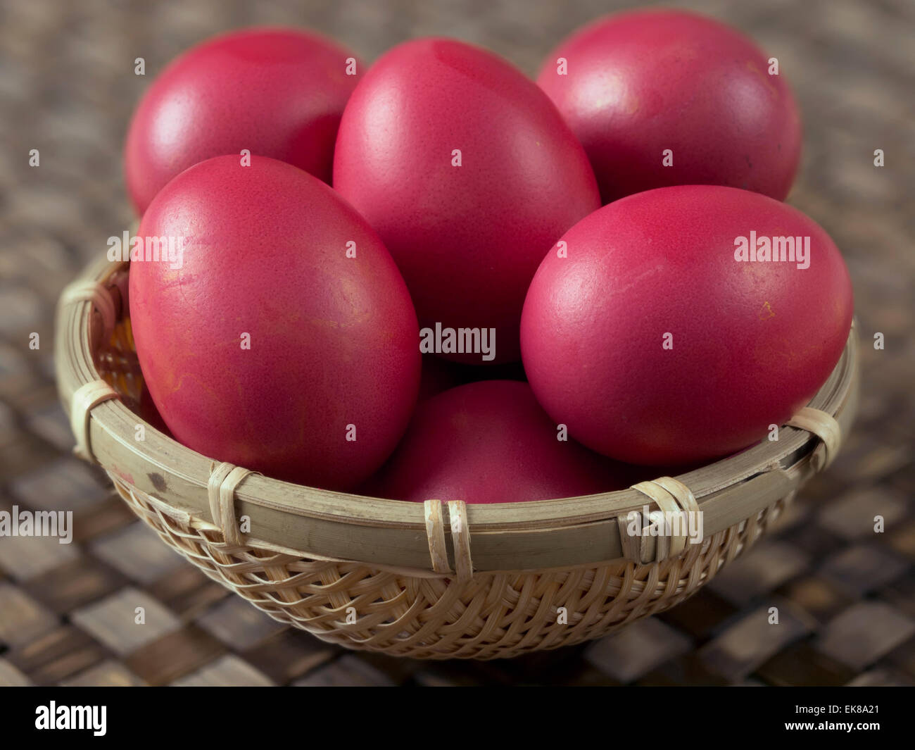 Red boiled eggs hi-res stock photography and images - Alamy