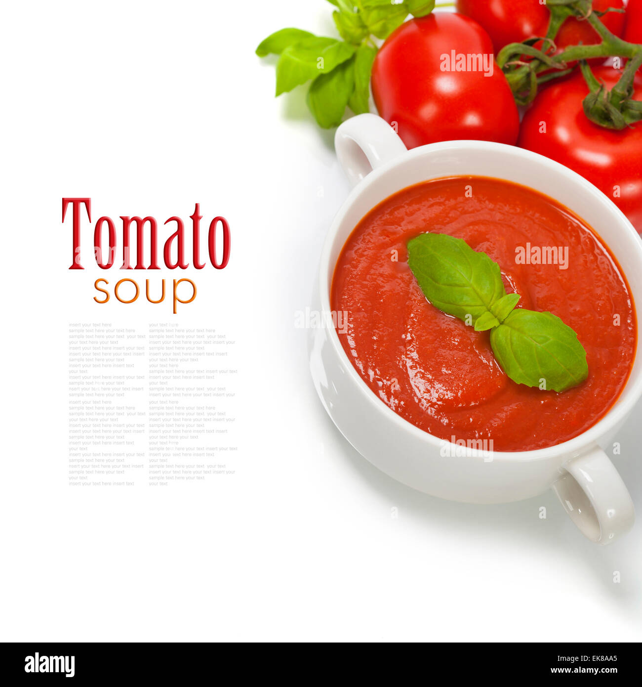 Traditional tomato soup Stock Photo - Alamy