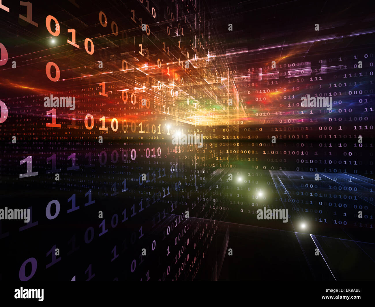 Lights of Numbers Stock Photo - Alamy