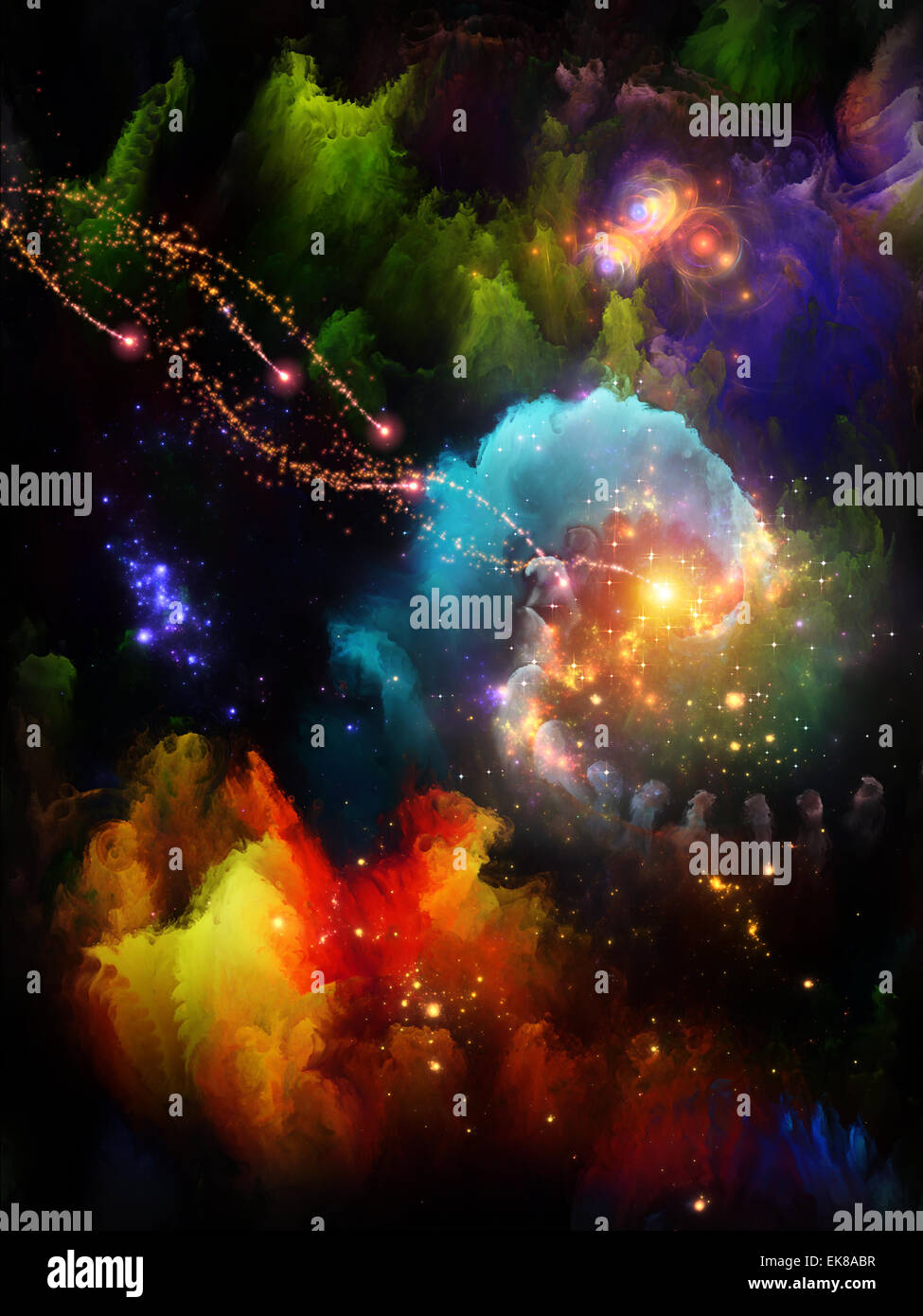 Glow of Fractal Dreams Stock Photo - Alamy