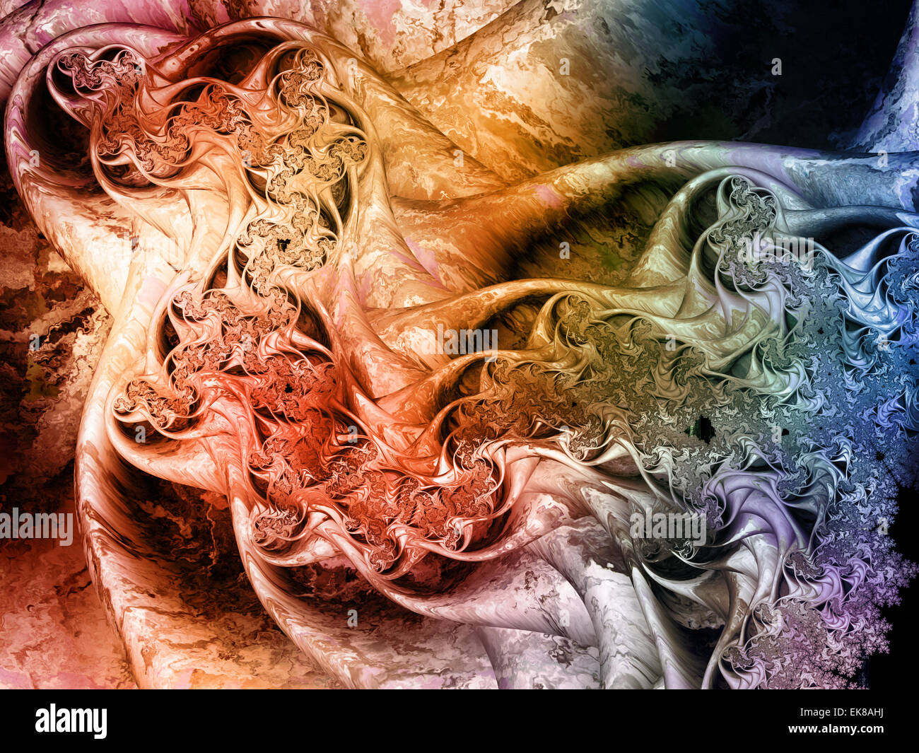 Layers of Fractal Motion Stock Photo - Alamy
