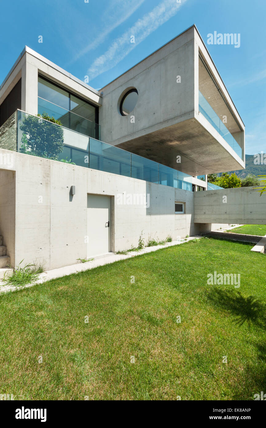 House in cement, modern architecture, outdoor Stock Photo - Alamy