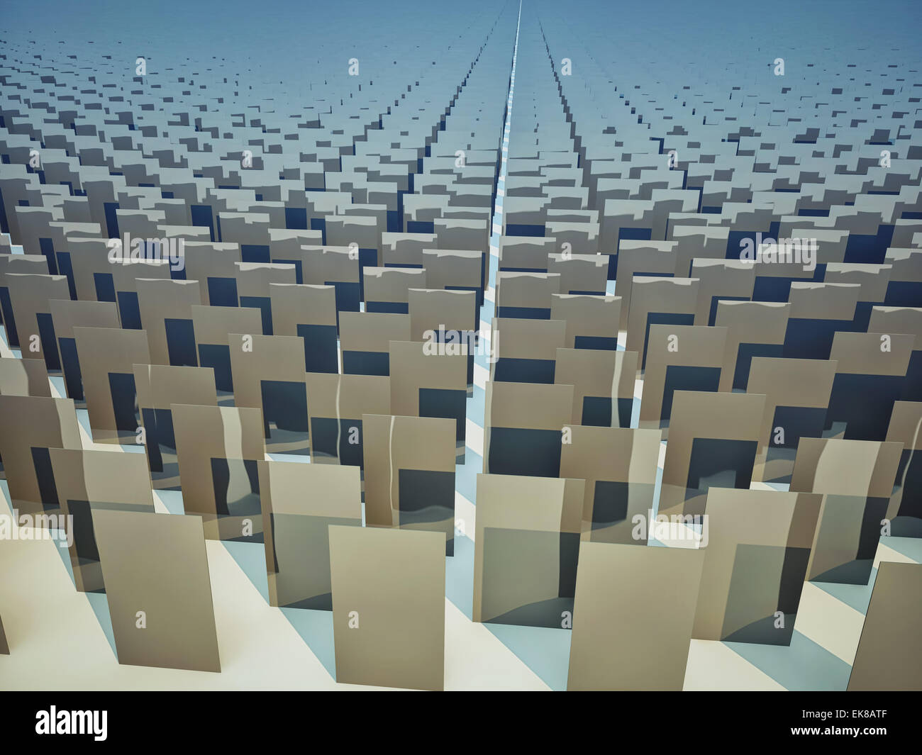 rows of panels Stock Photo - Alamy