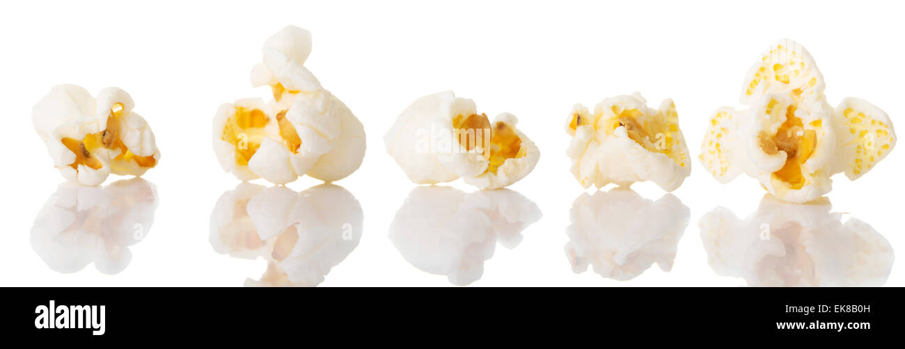 Single piece of popcorn Stock Photo - Alamy