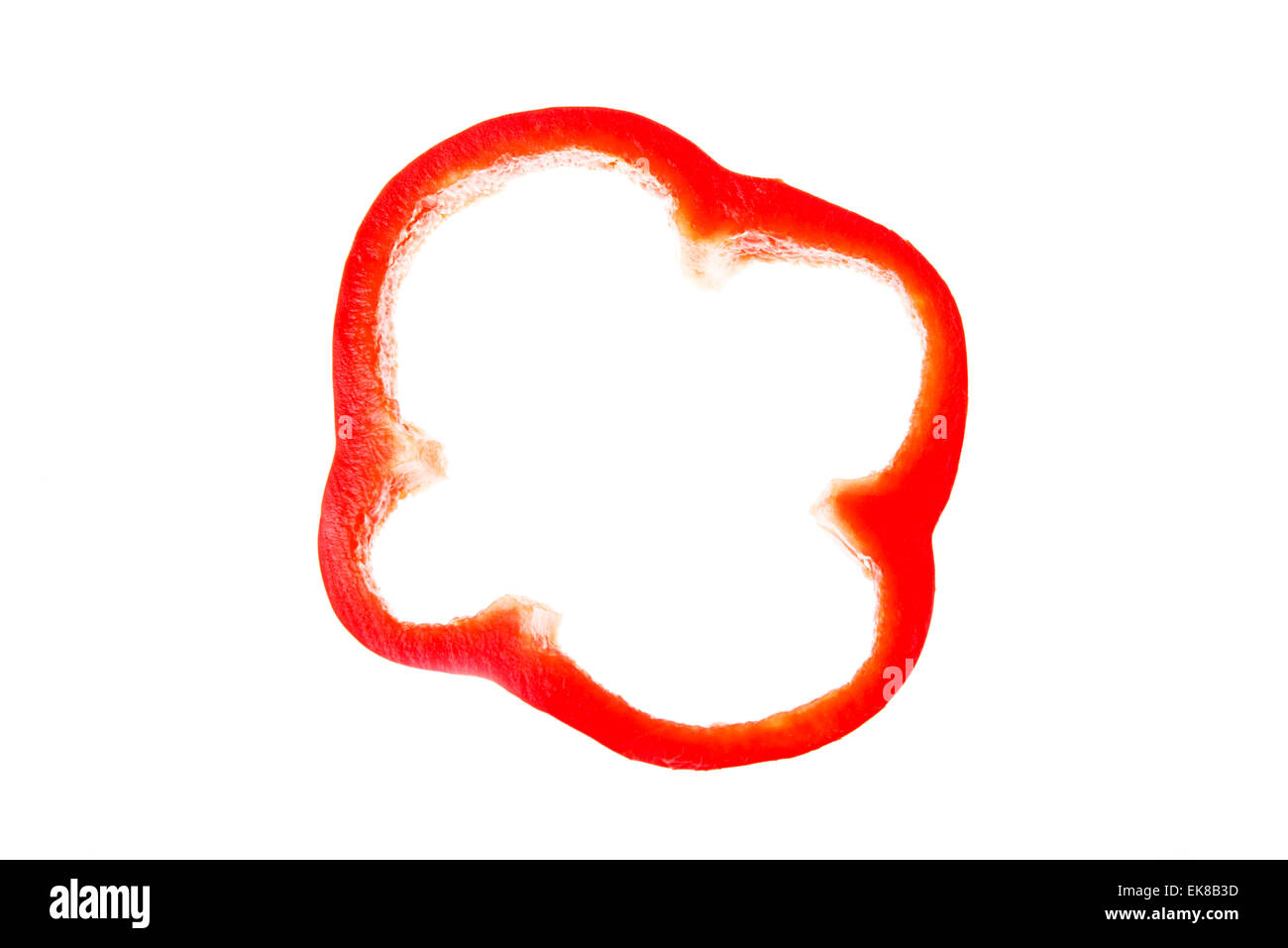 Sweet red sliced pepper Stock Photo - Alamy