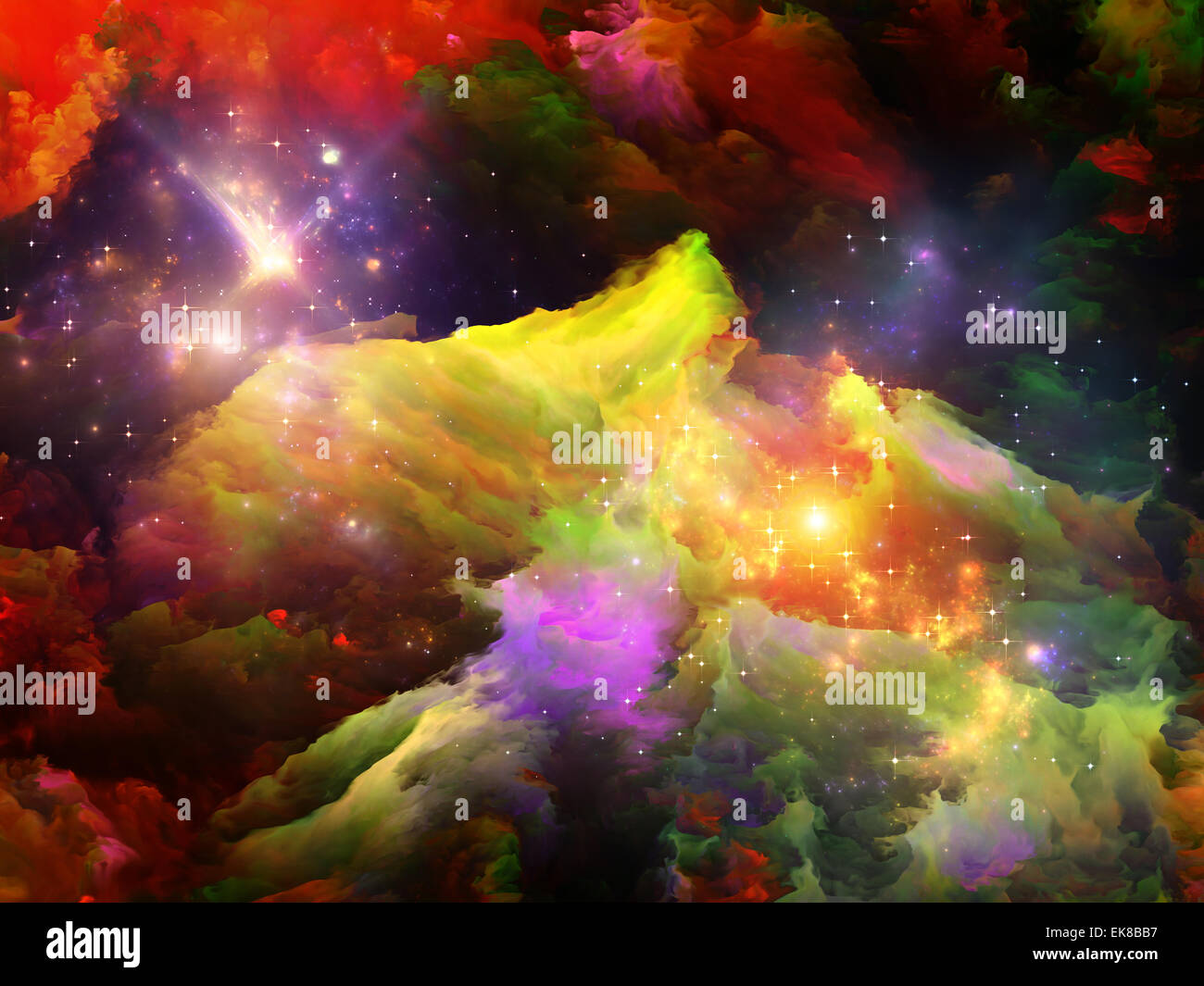 Fractal Paint Particles Stock Photo - Alamy