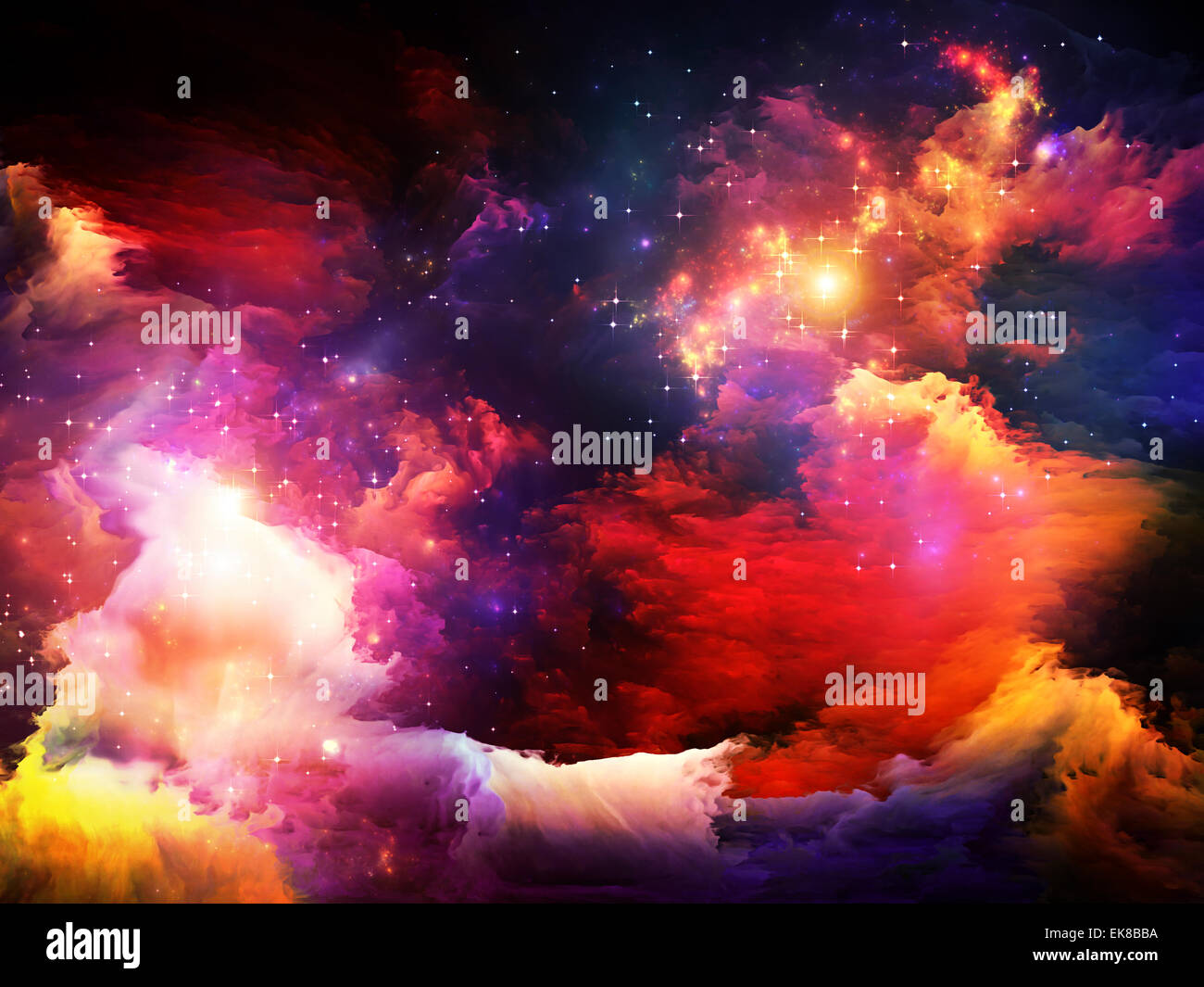 Fractal Paint Arrangement Stock Photo - Alamy