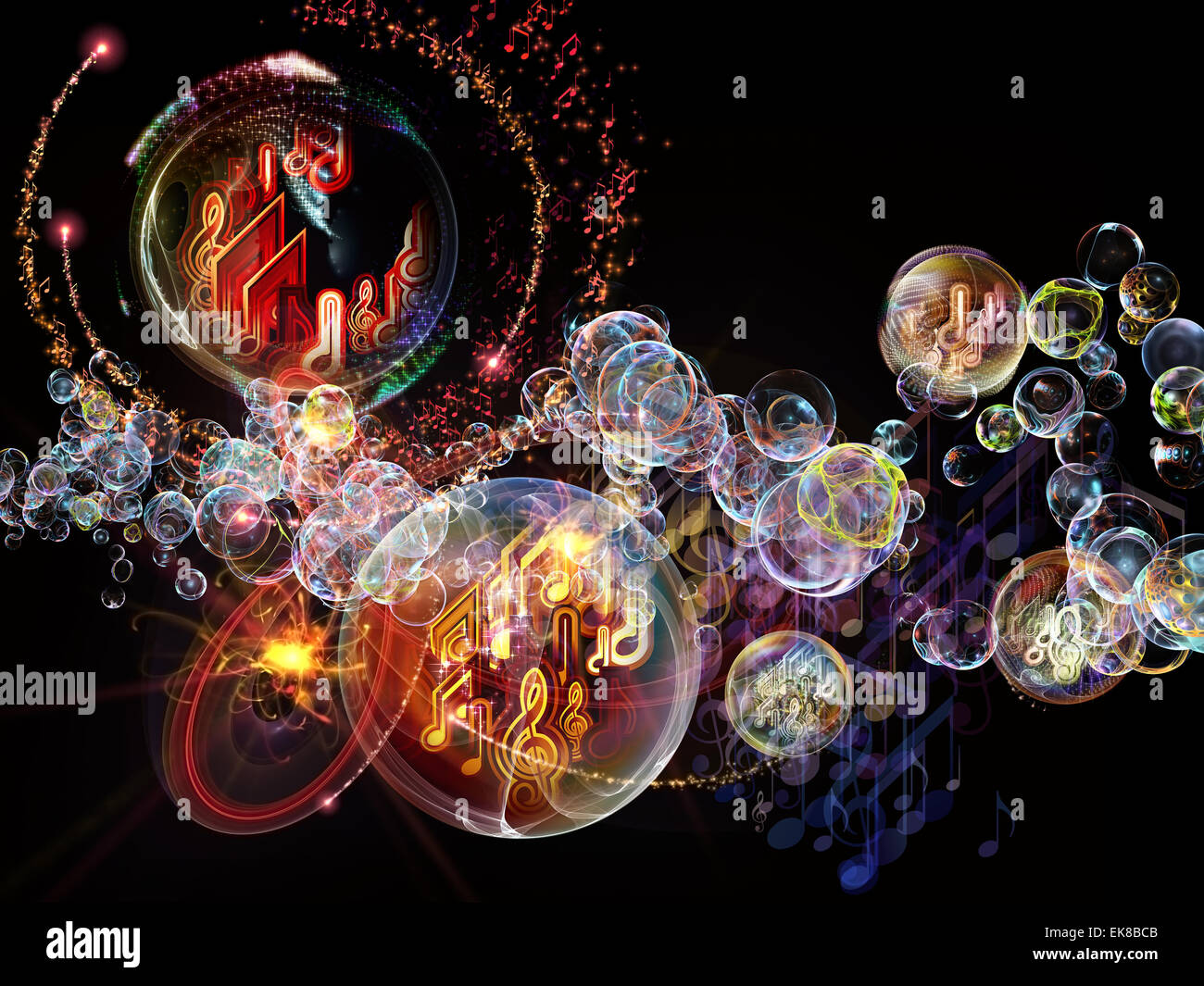 Visualization of Music Stock Photo - Alamy