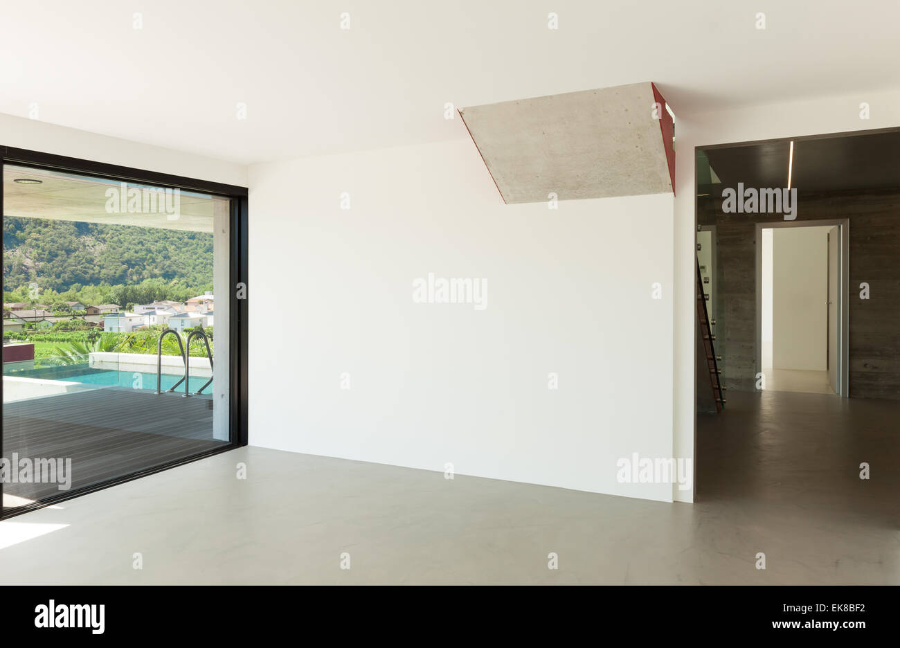 House, interior, modern architecture, empty room Stock Photo - Alamy