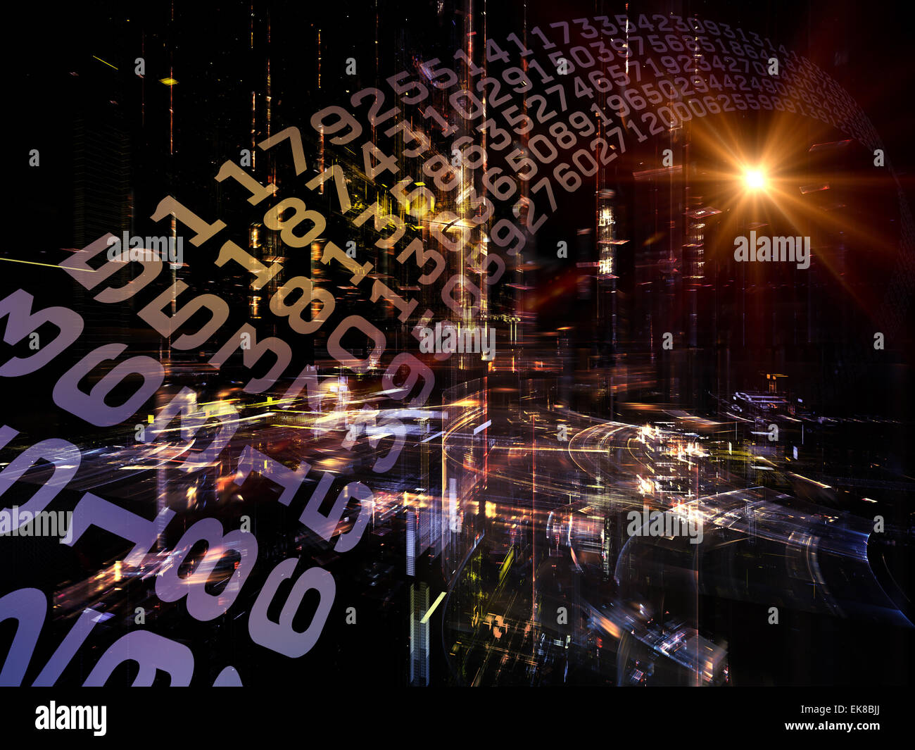 Lights of Technology Stock Photo - Alamy