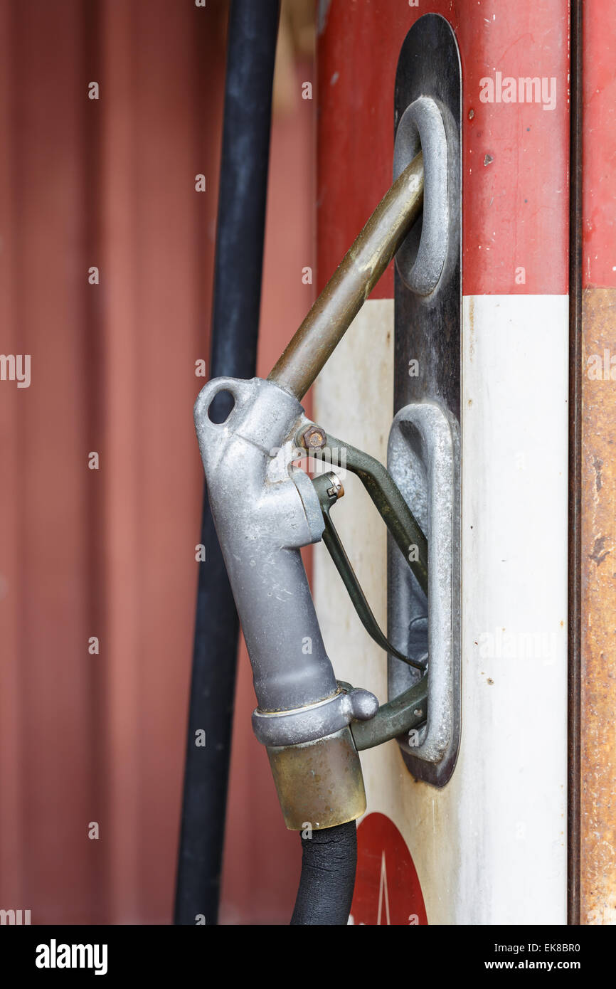 Vintage gasoline fuel Stock Photo - Alamy