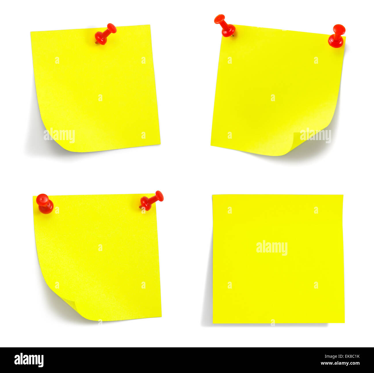yellow sticky note with shade Stock Photo - Alamy
