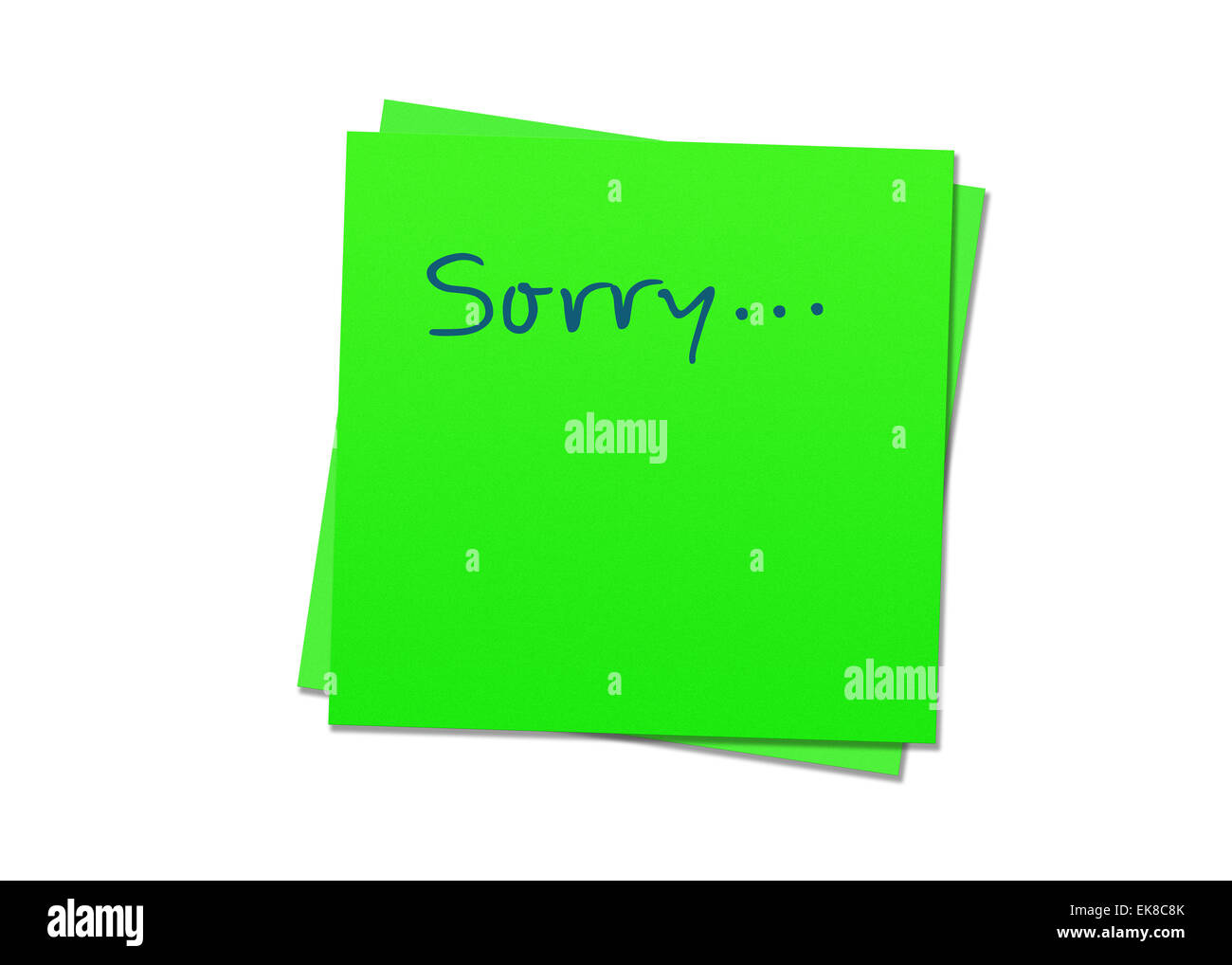 sticky note sorry Stock Photo - Alamy