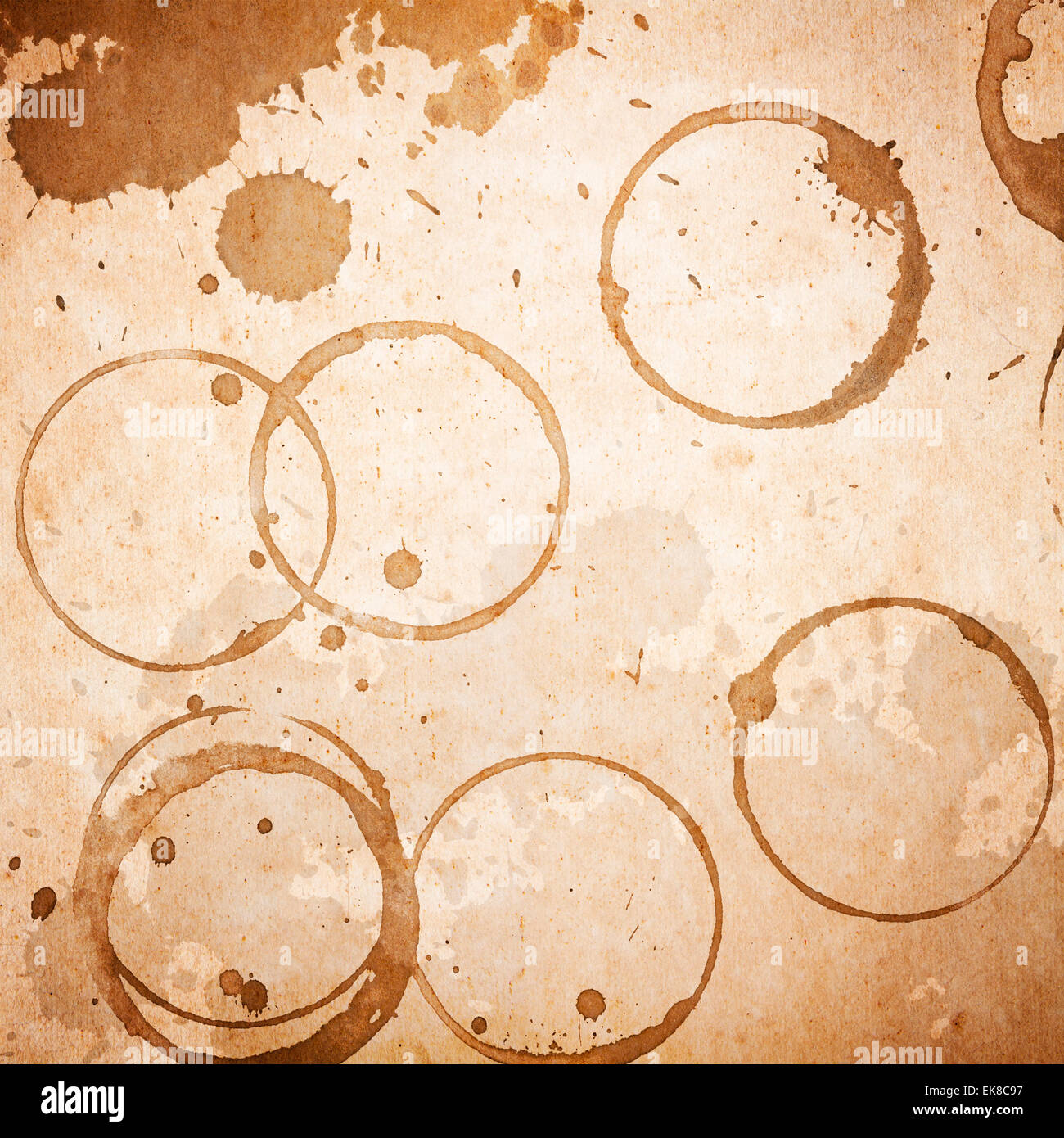 Vintage old paper coffee hi-res stock photography and images - Alamy