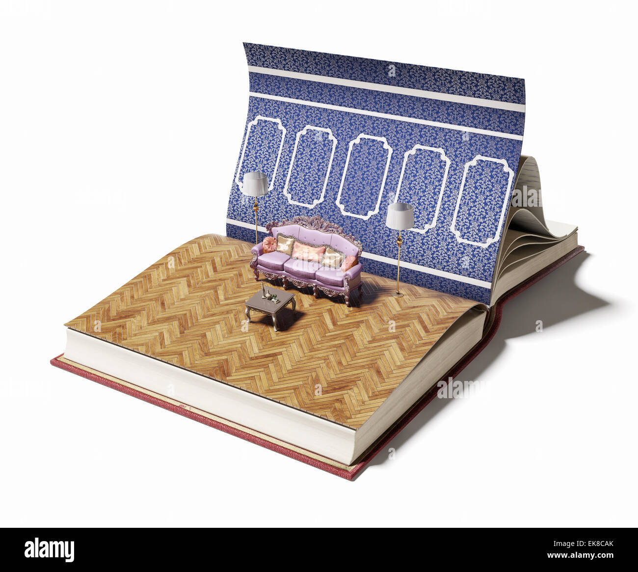 Interior view home in Cut Out Stock Images & Pictures - Alamy