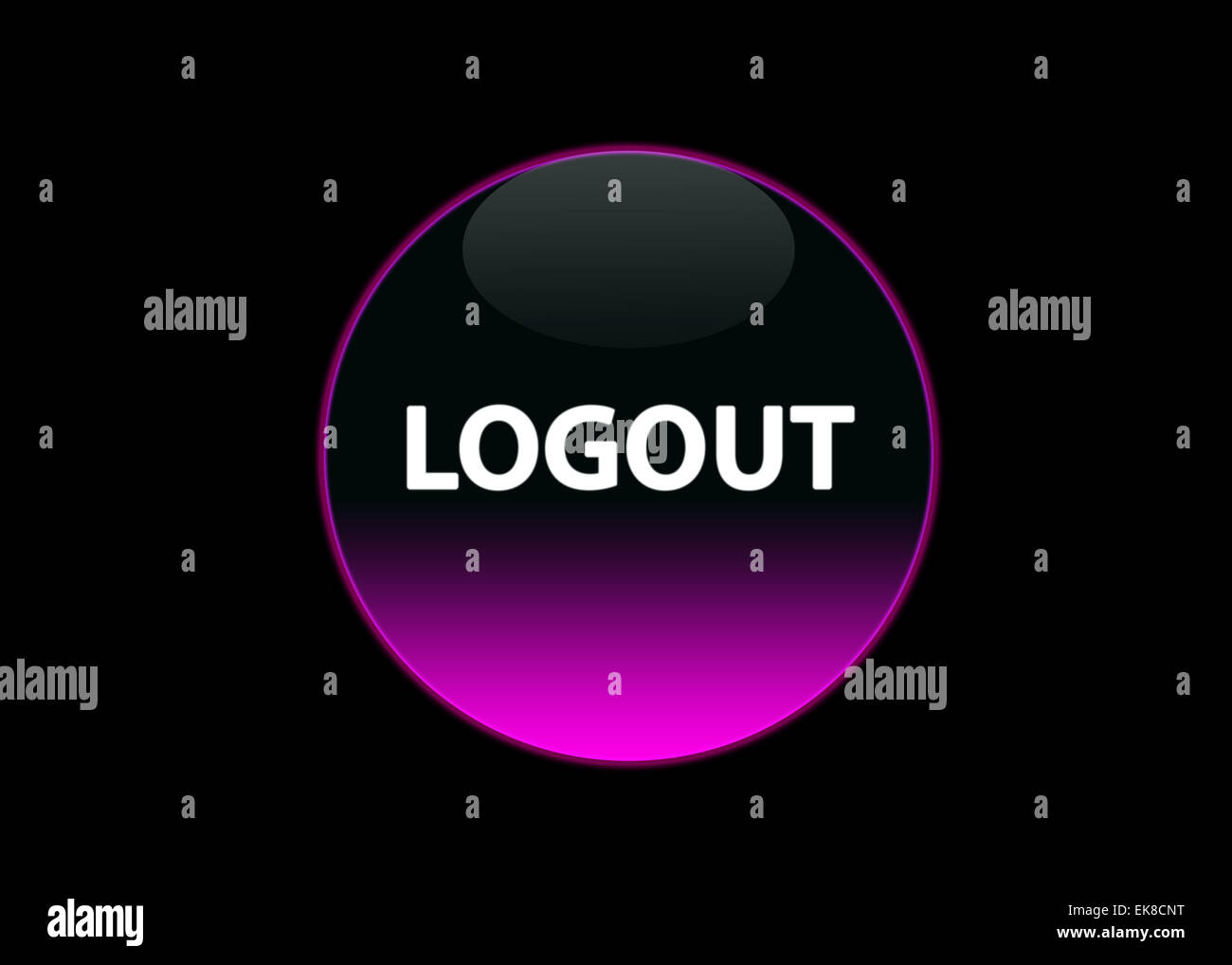 pink neon buttom logout Stock Photo - Alamy