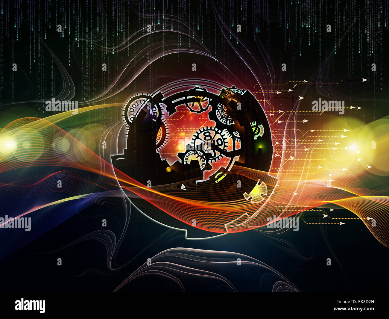 Digital Processing Background Stock Photo - Alamy